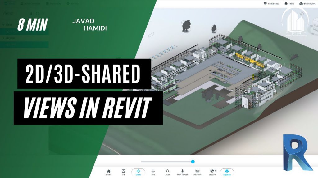 3D Shared View in Revit-2D Shared View in Revit