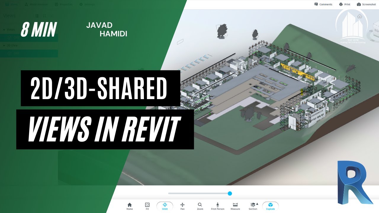 3D Shared View in Revit-2D Shared View in Revit