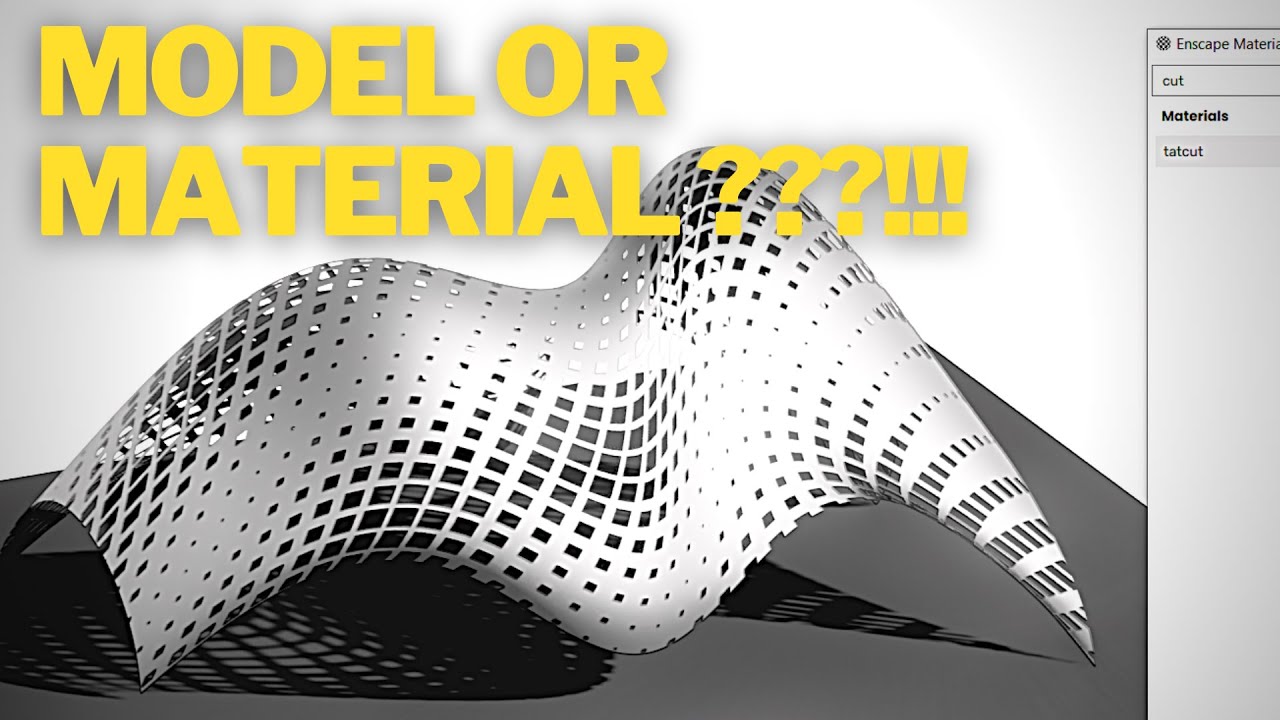 I Didn't MODEL THIS - Cutout Material in Enscape