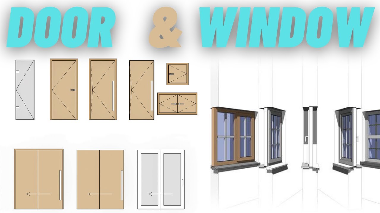 DOOR and WINDOW in Revit- (Revit Architecture Beginner Course-06)