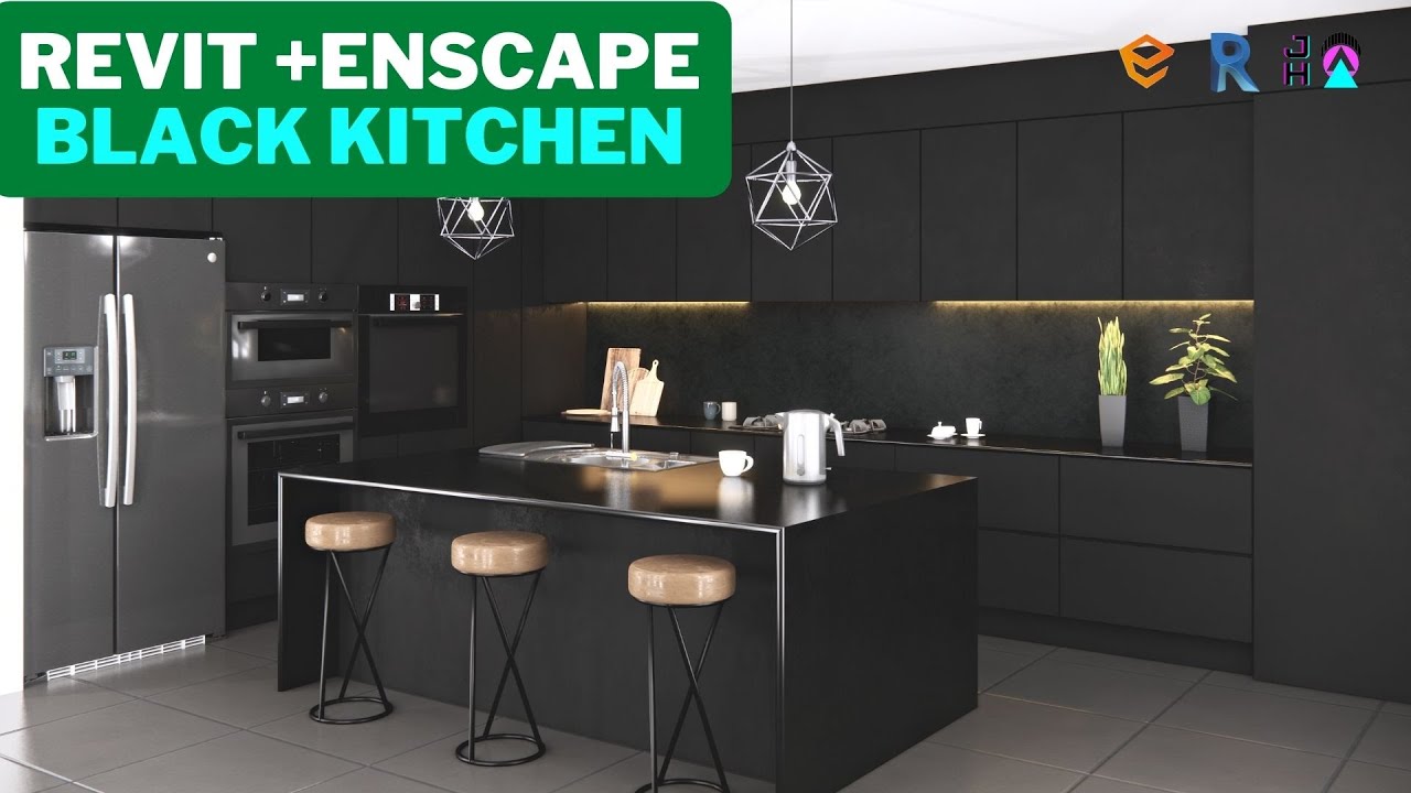 Modern Kitchen in REVIT + Enscape - TATBIM Official Website